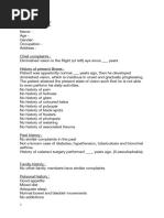 Optha Case Sheet Proforma | PDF | Cataract | Human Eye