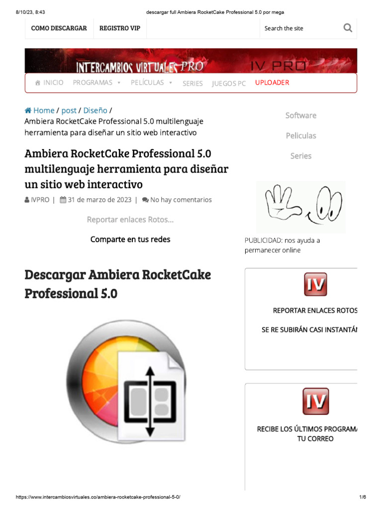 Ambiera RocketCake Professional 5.0 Por Mega | PDF | Interfaces gráficas de usuario | Adobe Flash