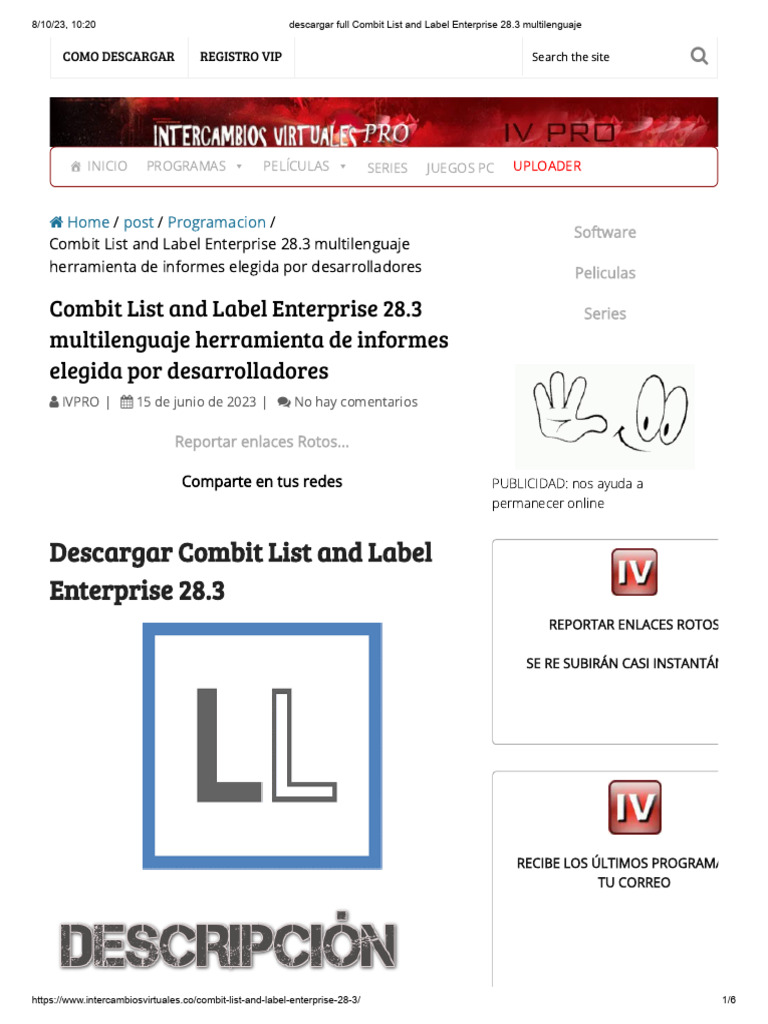 Combit List and Label Enterprise 28.3 Multilenguaje | PDF | Ingeniería Informática | Desarrollo ...