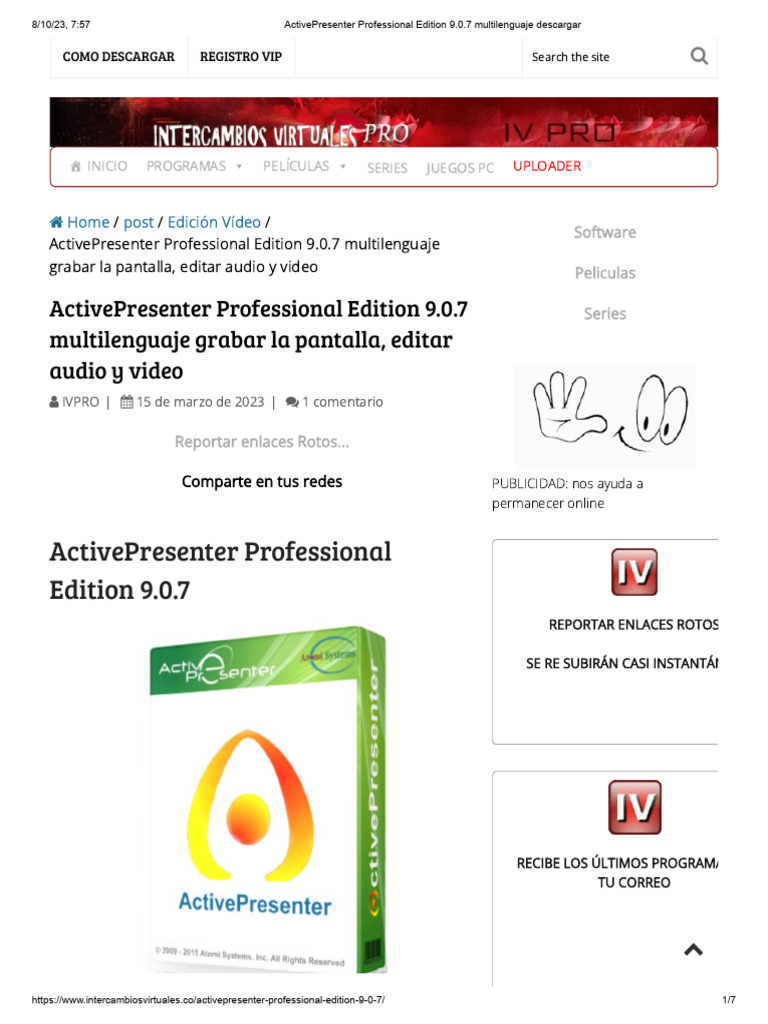 ActivePresenter Professional Edition 9.0.7 Multilenguaje Descargar | PDF | Software | Informática