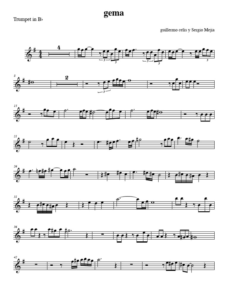 Gema Trumpet - Trumpet in BB | PDF