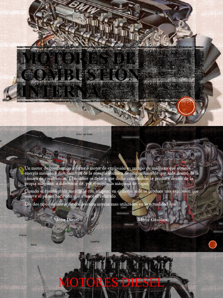Presentacion Motores Combustion Interna | PDF | Motor diesel | Motor de combustión interna