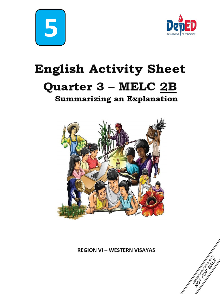 2 RTP - Las-English - 5 - Q3 - Melc-2b-Summarizing-An-Explanation | PDF | Learning | Bat