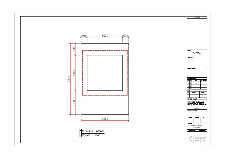 Denah Tapak Gazebo | PDF