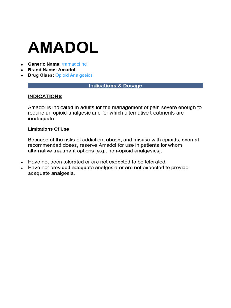 Amadol | PDF
