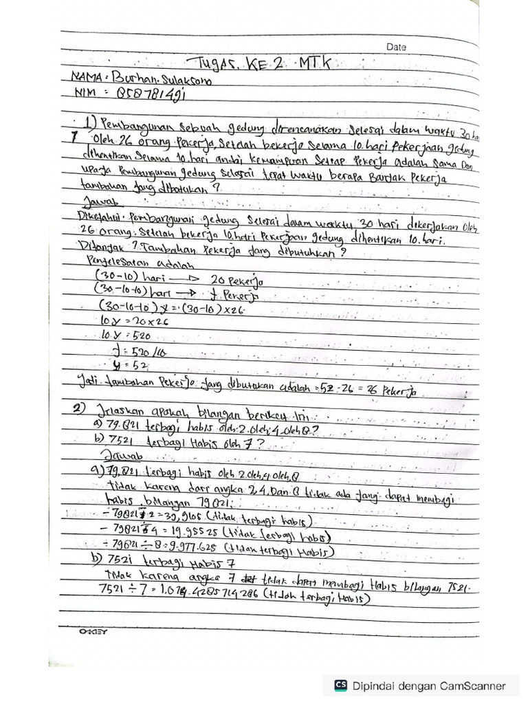 Tgs Ke 2 MTK Burhan | PDF