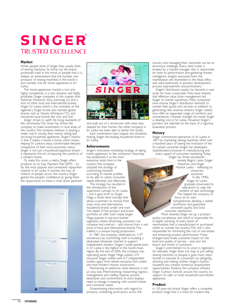 Sri Lanka Volume 1 Singer | PDF | Brand | Retail