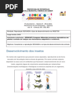 Ciclo de Vida e Desenvolvimento de Insetos | PDF | Insetos | Zoologia