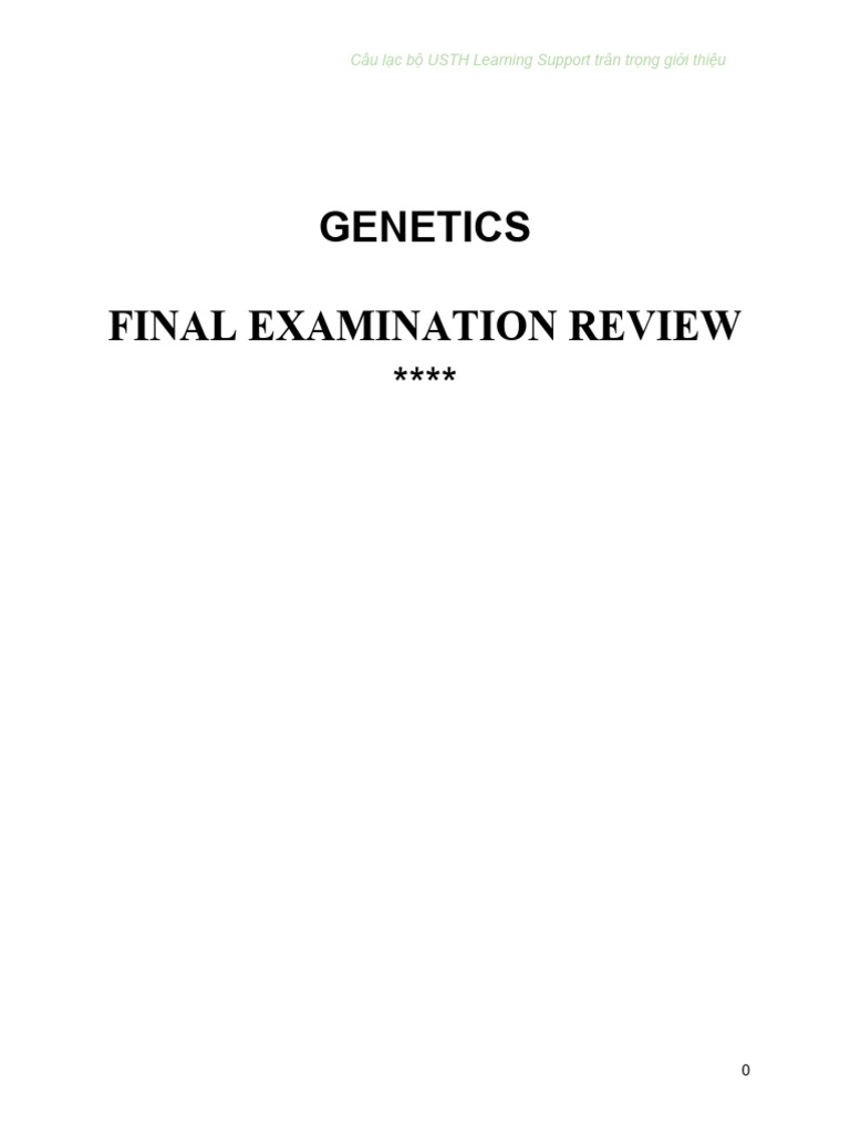 Genetic Final B1 - LS | PDF