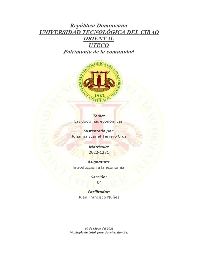 Hoja de Presentacion de UTECO | PDF