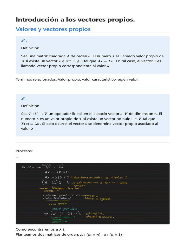 09 Valores y Vectores Propios. | PDF | Espacio vectorial | Valores propios y vectores propios