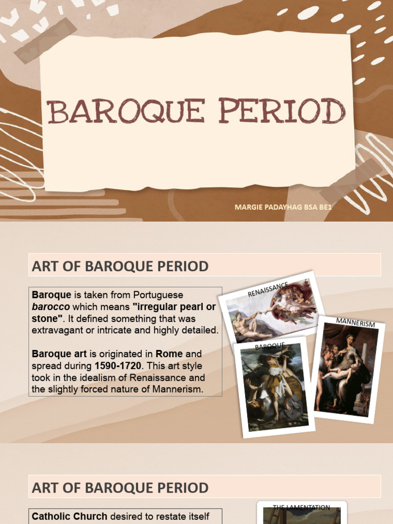 Overview of Baroque Art Period | PDF | Baroque | Western Art