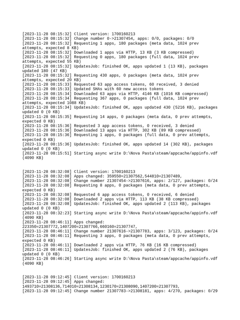 Appinfo Log | PDF | Computer Networking | Hypertext Transfer Protocol