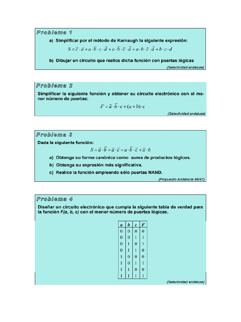 Compuertas Booleana | PDF