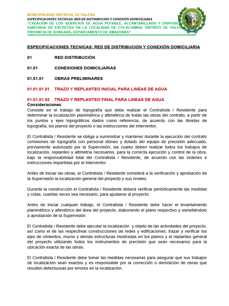 2.2 E.T. Red de Distribucion y Conexion Domiciliaria | PDF | Topografía ... 2.2 E.T. Red de Distribucion y Conexion Domiciliaria | PDF | Topografía ...