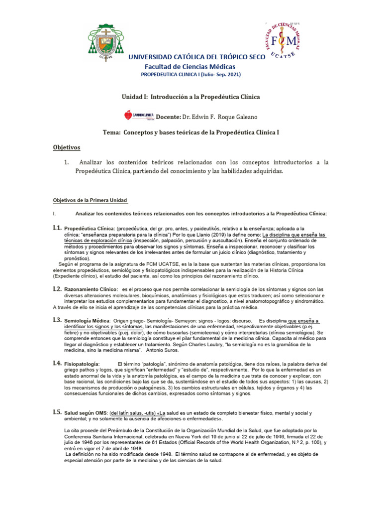 Prope Clase 0.1 | PDF | Diagnostico medico | Clínica