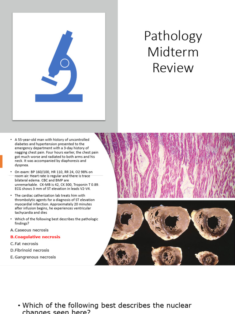EAC Pathology Midterm Review | PDF | Hiv | Necrosis