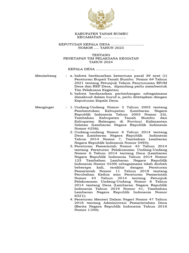 Lampiran 16 SK TPK | PDF