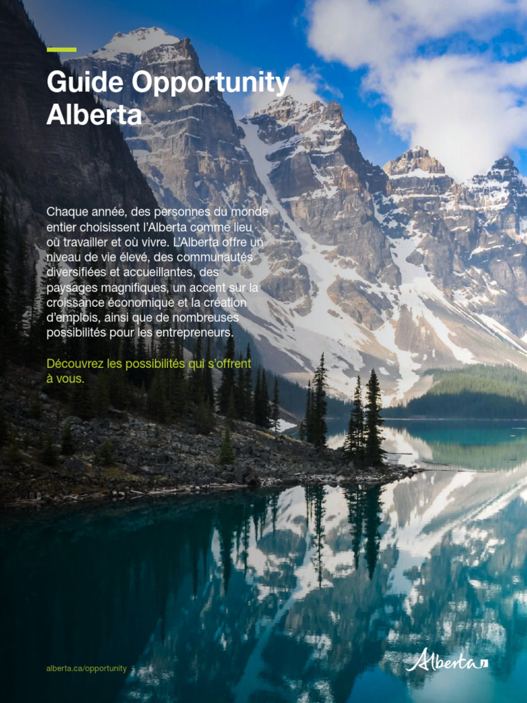 Opportunités d'immigration en Alberta | PDF | Canada | Alberta