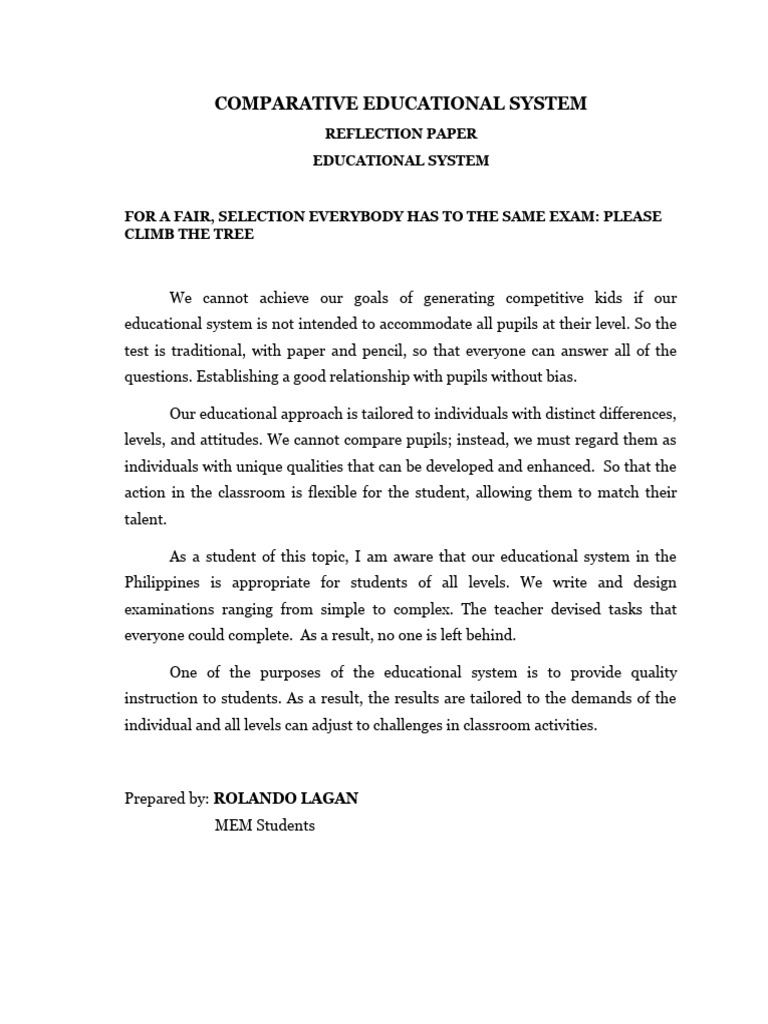 Comparative Educational System | PDF | Teachers | Human Communication