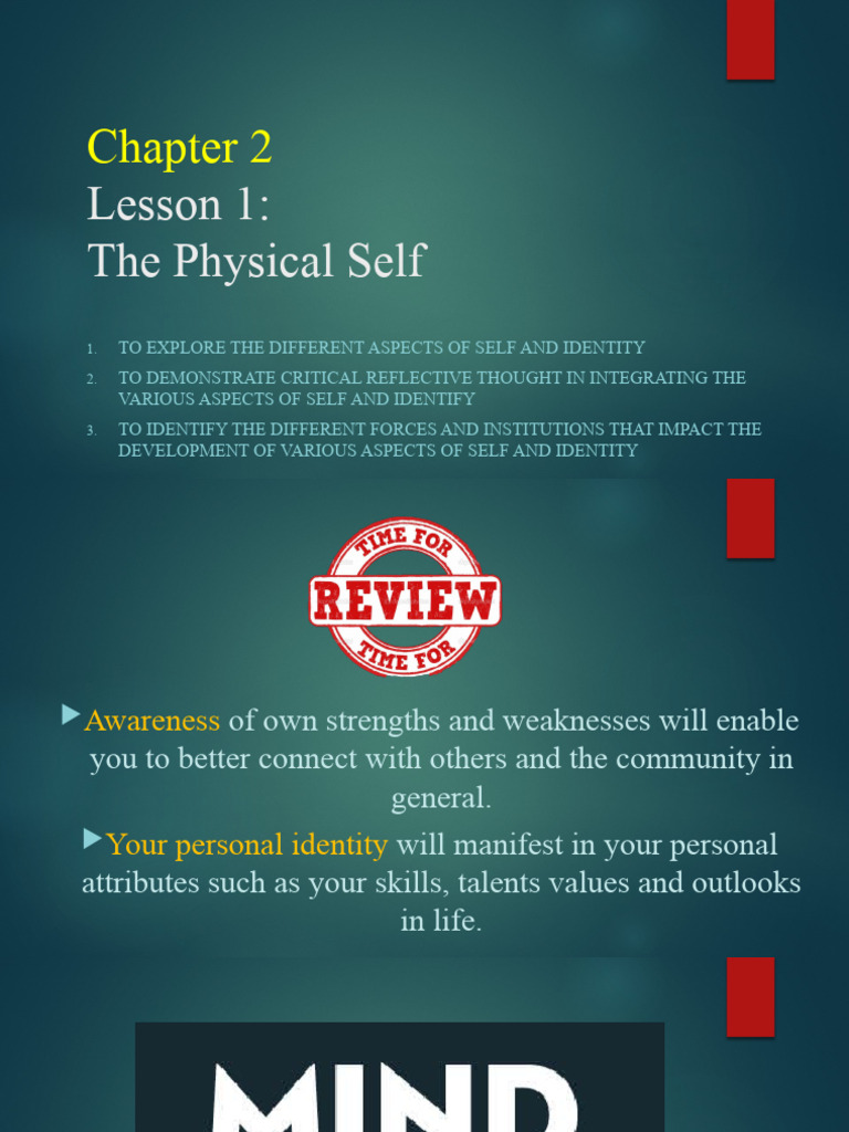 Chapter 2 Lesson 1 Understanding Self Pdf Sexual Intercourse Behavioural Sciences