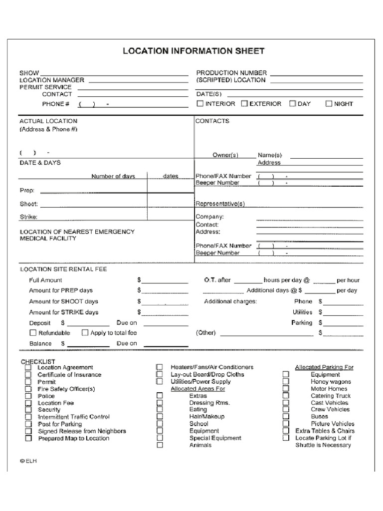 Loc Info Sheet | PDF
