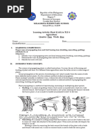Grade 6 EPP Learning Plan | PDF | Worksheet | Textbook