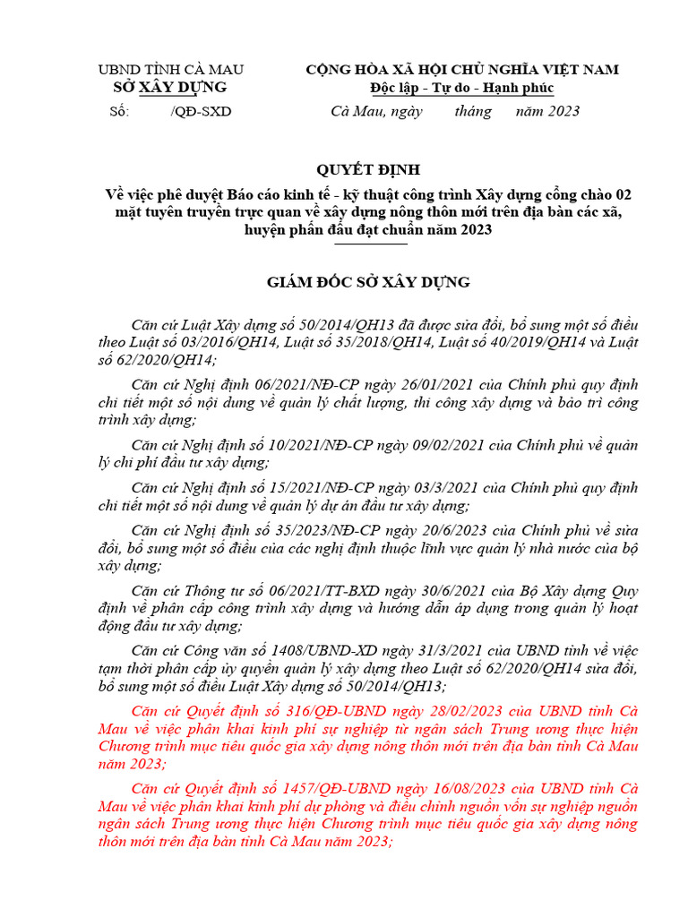 QD PD XD cổng chào tuyên truyền NTM-KQ | PDF