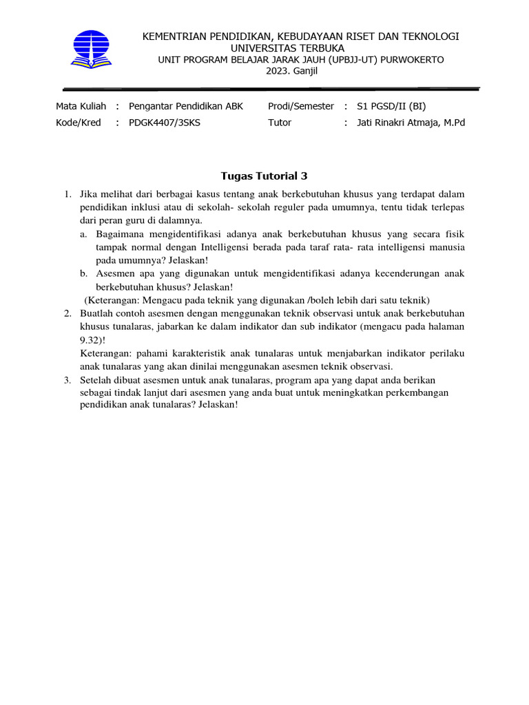 Tugas 3 ABK | PDF