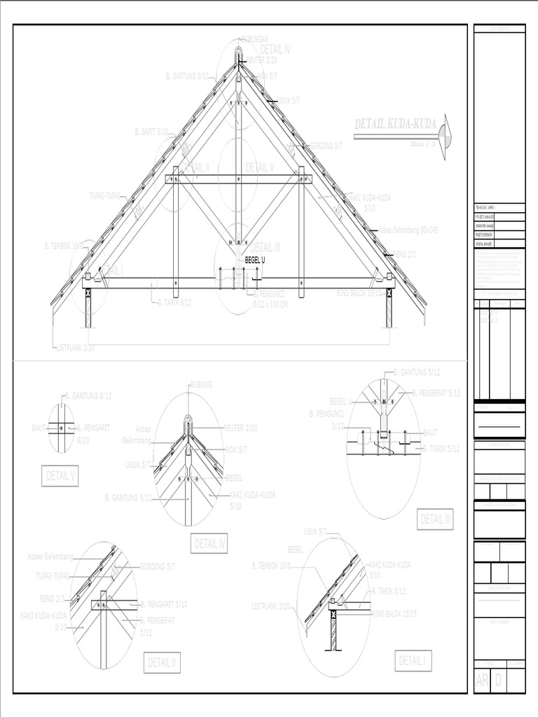 Detail Kuda-Kuda | PDF