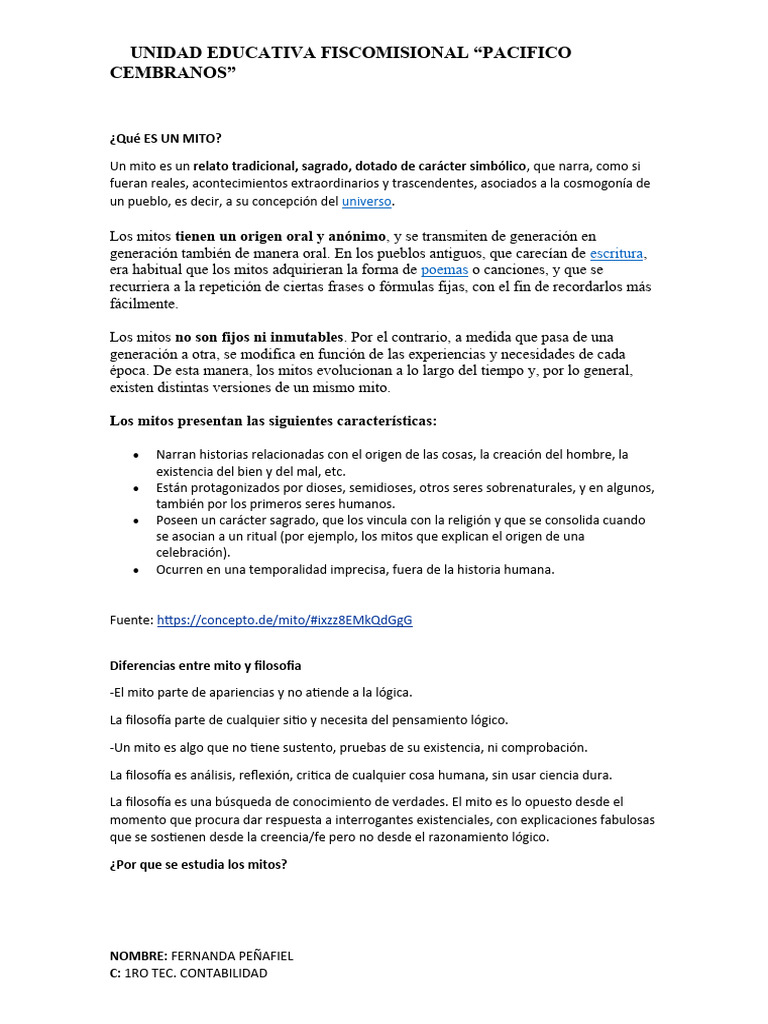 Filo Sofia | PDF | Mitos de la creación