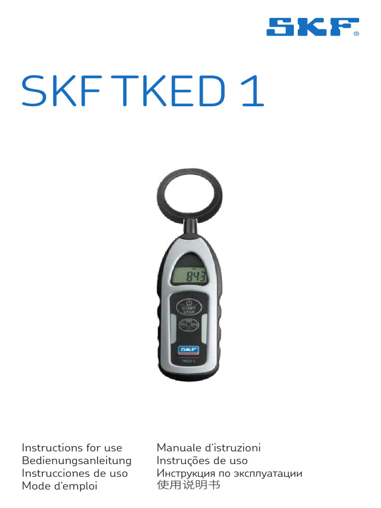 SKF Tked1 Manual de Instrucciones | PDF | Applied And Interdisciplinary ...