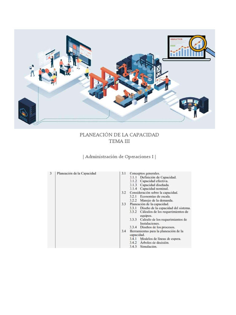 Planeación de La Capacidad. | PDF | Planificación | Simulación