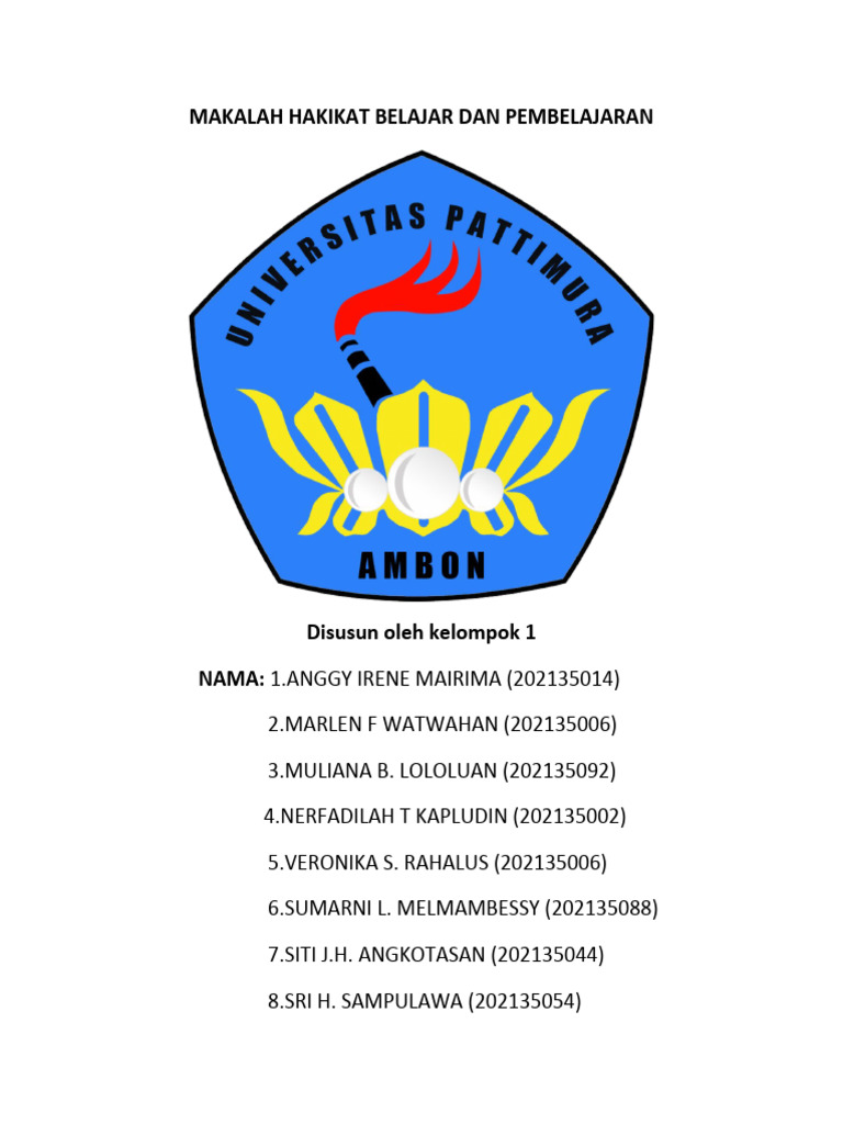 Makalah Hakikat Belajar Dan Pembelajaran | PDF