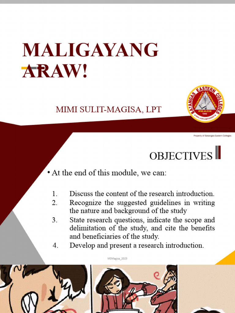 PR 2 Module 3B Research Questions and Significance of The Study | Download Free PDF | Scope ...