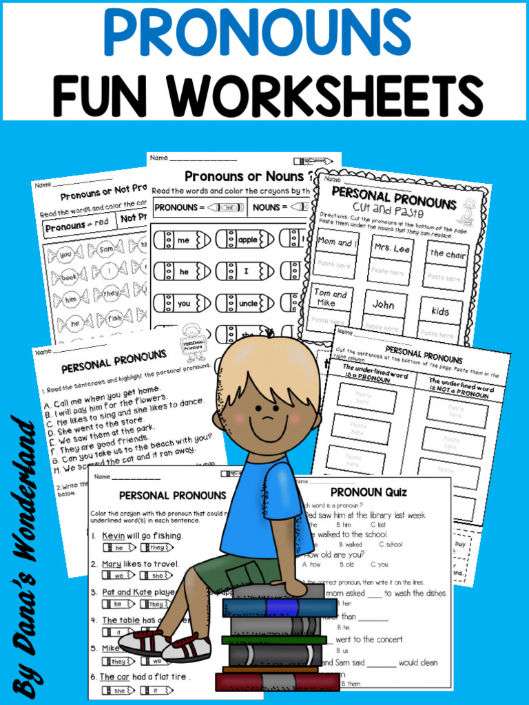 Pronounsworksheets 1 | PDF | Pronoun | Grammatical Number