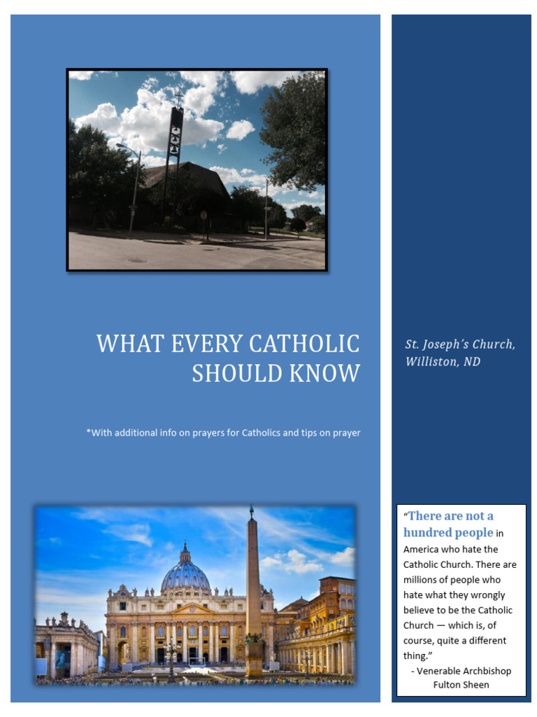 What Every Catholic Should Know 1 Pdf Eucharist Rosary