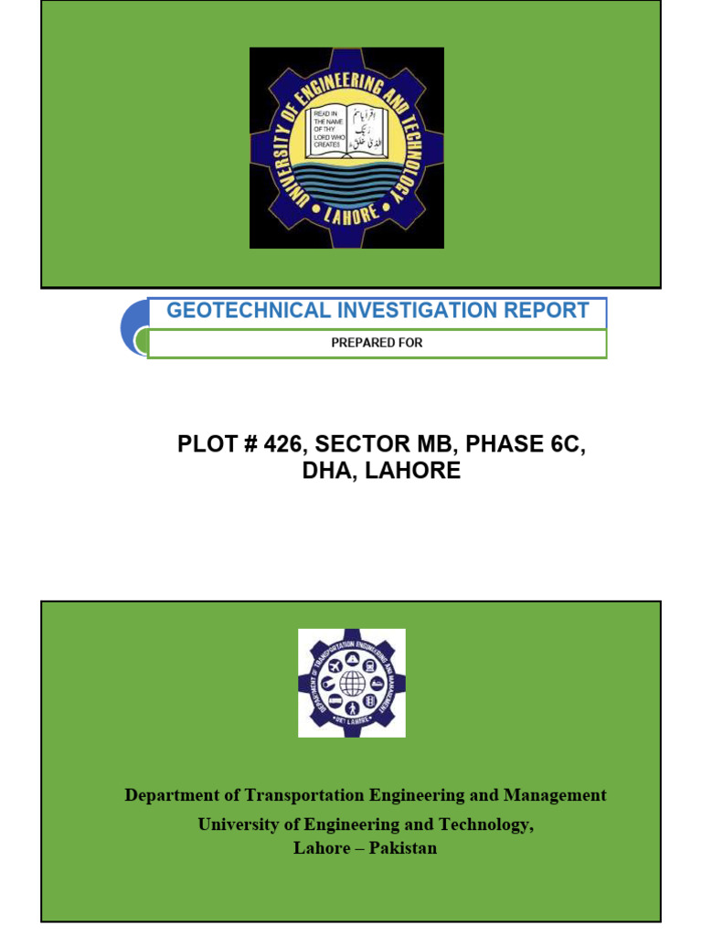 Geotech Report | PDF | Geotechnical Engineering | Earth Sciences