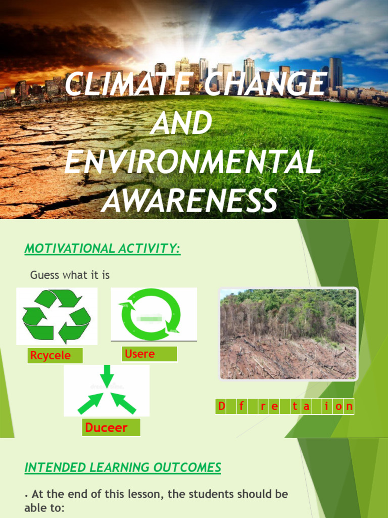 Climate Change & Environmental Awareness | PDF | Greenhouse Effect ...