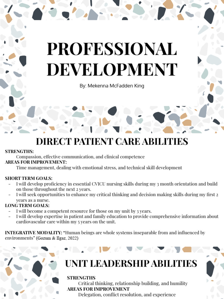 Professional Development Presentation | PDF | Nursing | Leadership