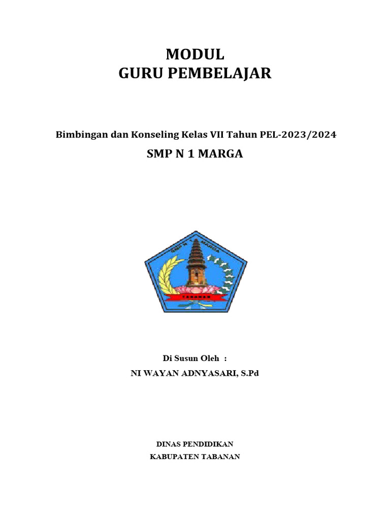 RPP MODUL AJAR - BK Kelas VII | PDF