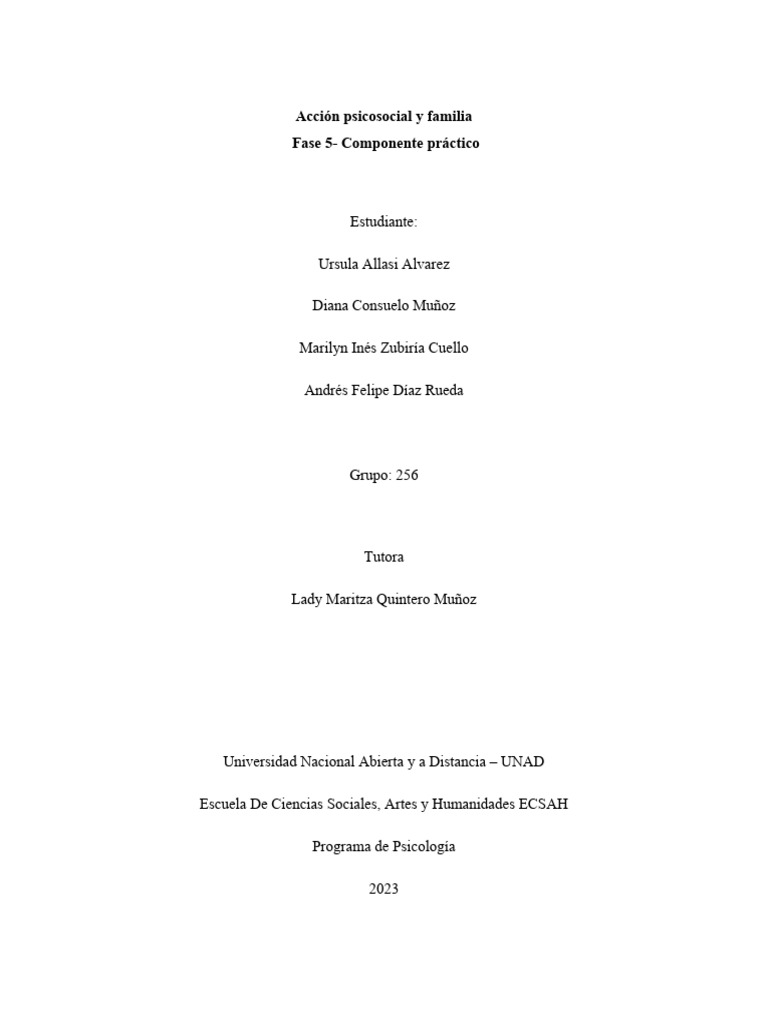 Fase N 5 Grupal 256 | PDF | Las emociones | Sicología