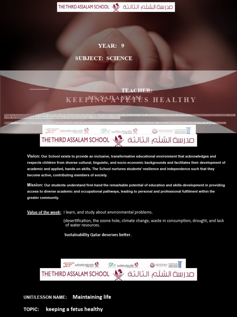 Keeping A Fetus Healthy | PDF | Blood | Hemoglobin