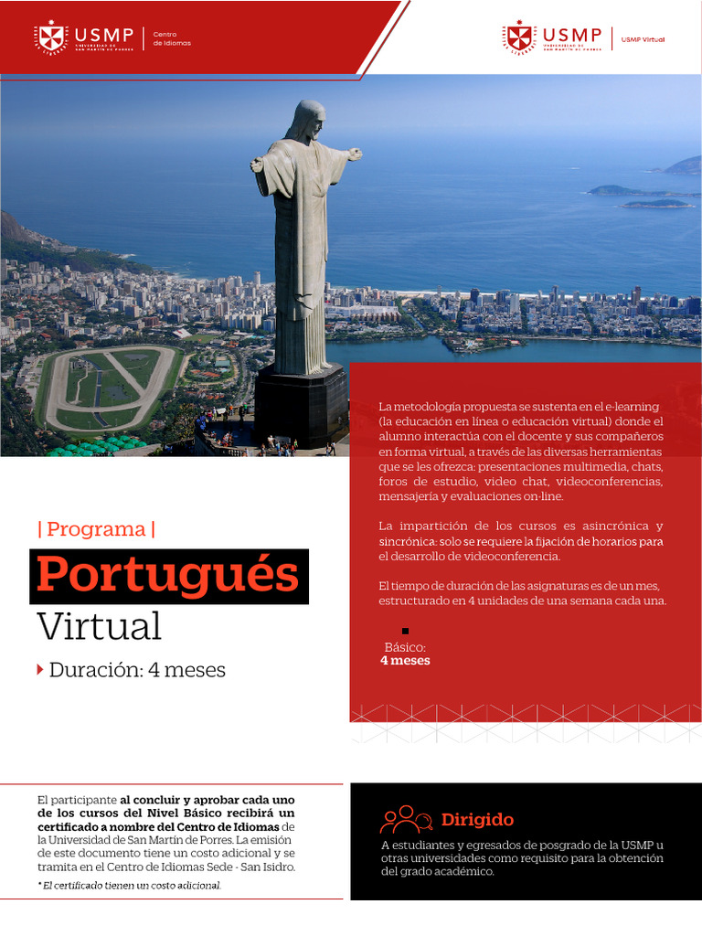 Curso Virtual de Portugués USMP | PDF | Chat en linea