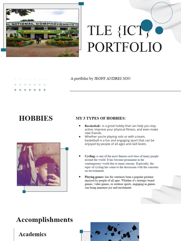 Tle (Ict) Portfolio: A Portfolio by JEOFF ANDREI SON | PDF | Experience ...