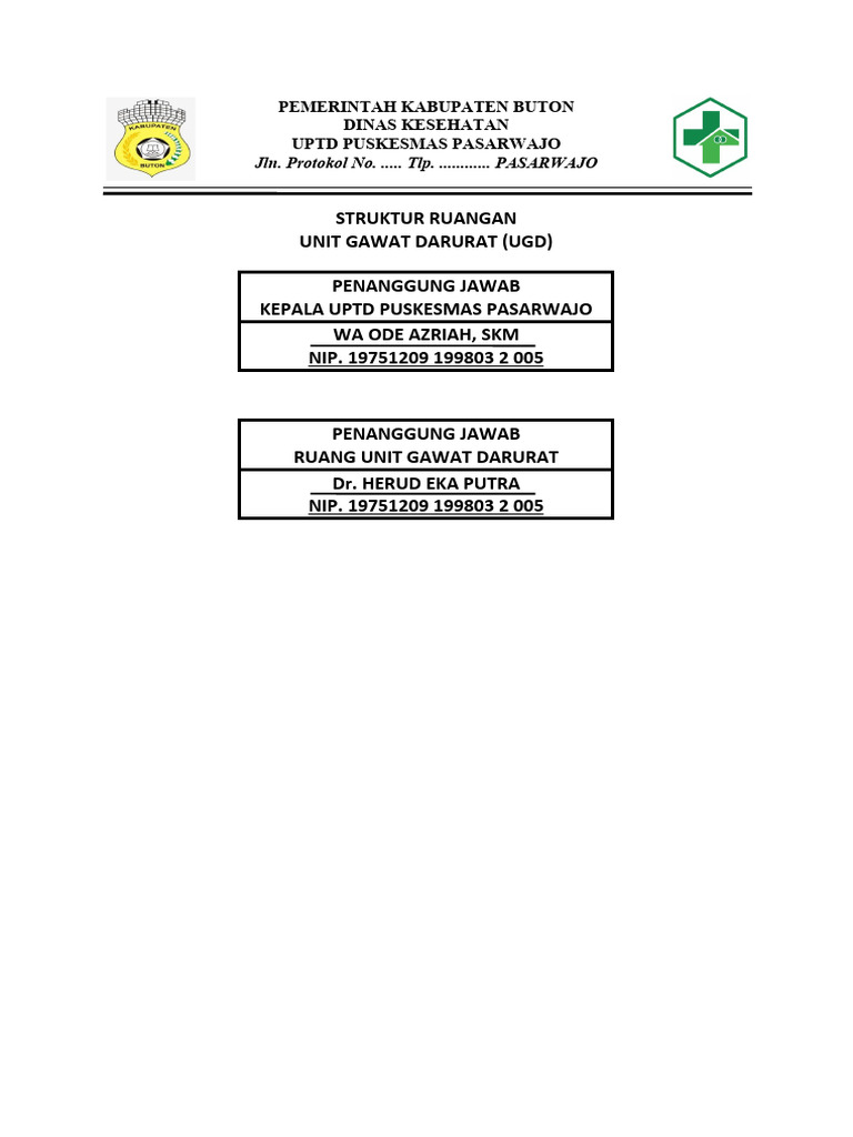 Struktur Ruang Ugd | PDF