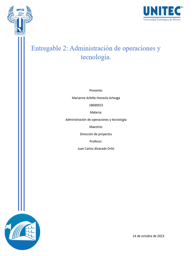 Entregable2 - OPT - Marianne Arlette Honesto Arteaga | PDF | Aplicación movil | Software de la ...