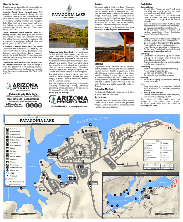 PALA - Park Map - 2022 - 01 | PDF | Camping | Outdoor Recreation