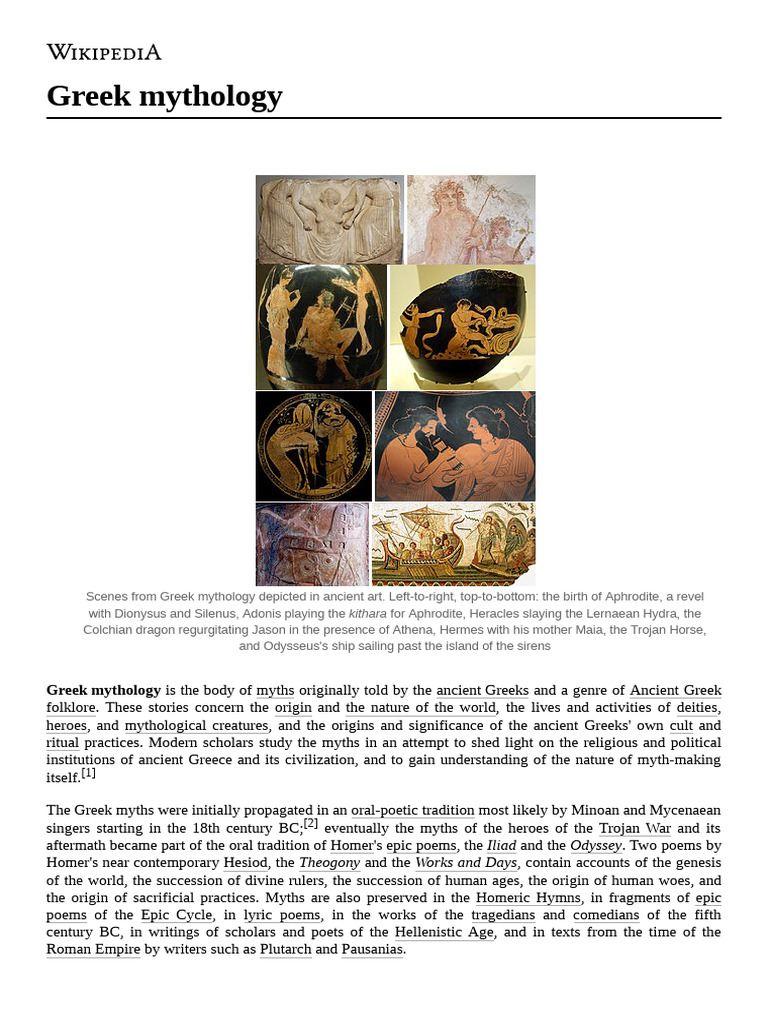 Greek Mythology | PDF | Greek Mythology | Trojan War