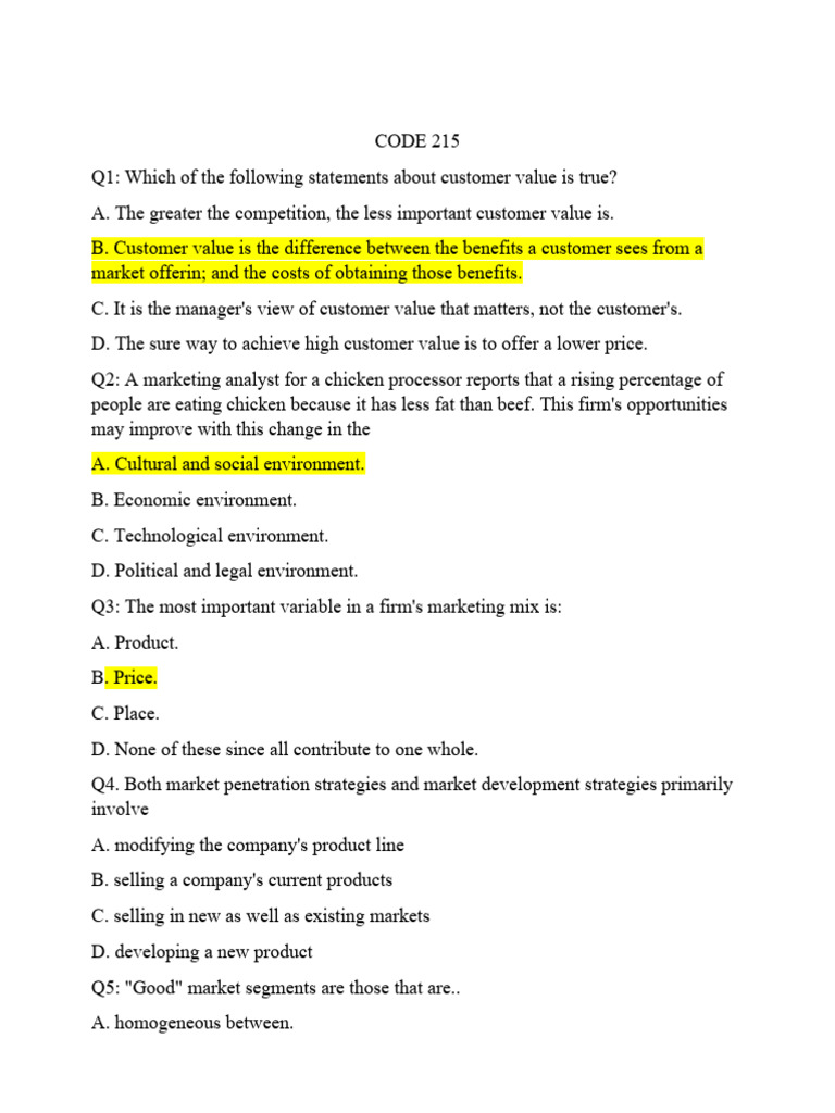 215 | PDF | Marketing | Sales